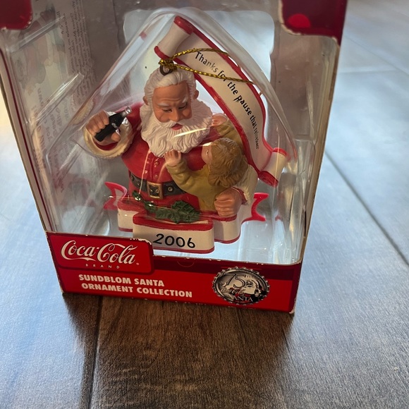 Other | Coca Cola Sundblom Santa Clauschristmas Ornament In A Box ...